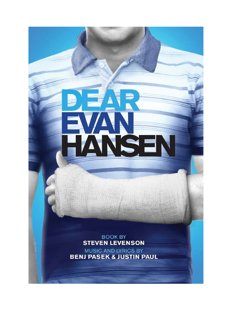 Personagens e Músicas de Dear Evan Hansen | PDF | Artes Linguísticas e ...