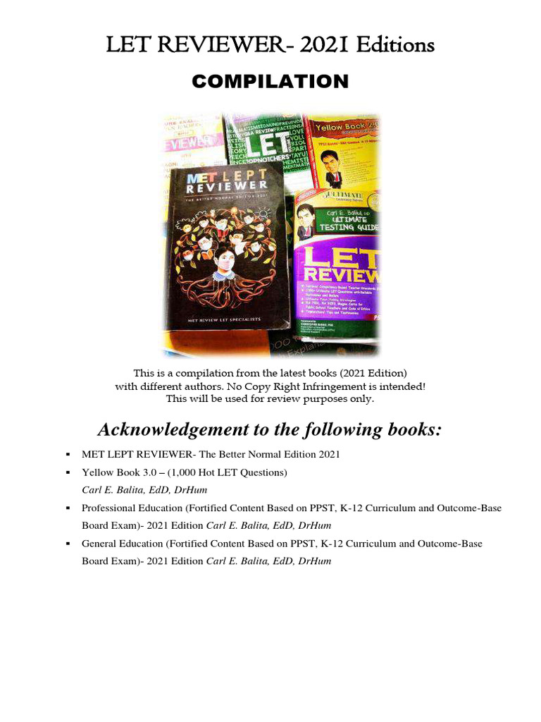 SET A-2021 LET-Reviewer-Part3-compressed 1 | PDF | Language Arts & Discipline