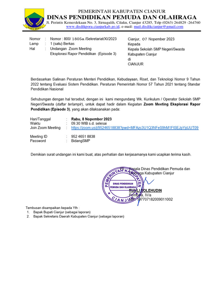 ZOOM Rapor Mutu Pendidikan | PDF