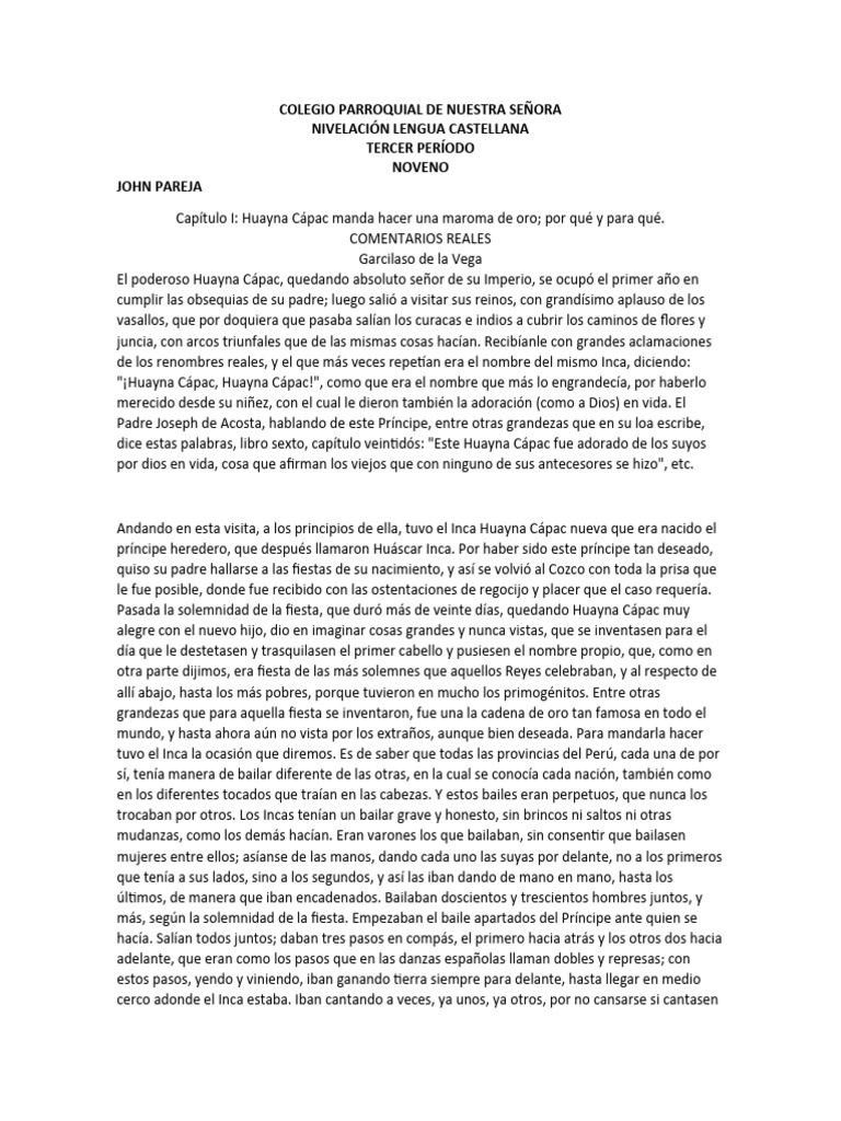 John Pareja | PDF | Imperio Inca