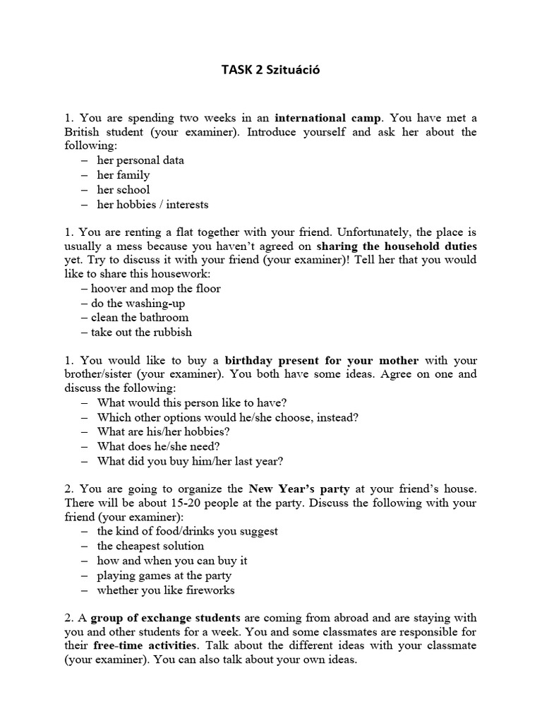 TASK 2 Complete List | PDF TASK 2 Complete List | PDF