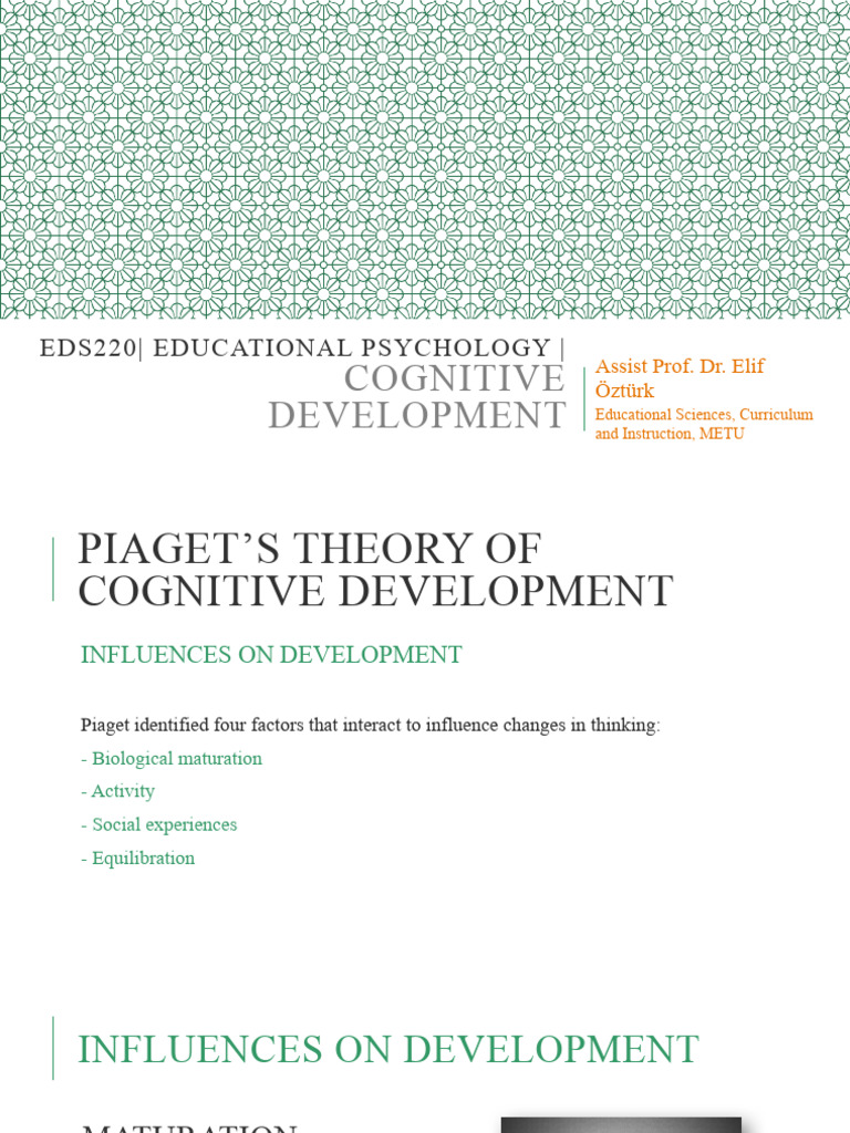Piaget Cognitive Development Week3 3 | PDF | Schema (Psychology) | Thought