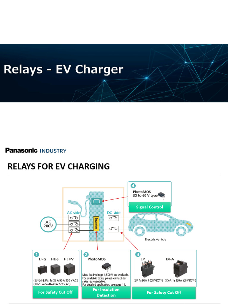 RELAYS - EV Charger | PDF | Relay | Alternating Current
