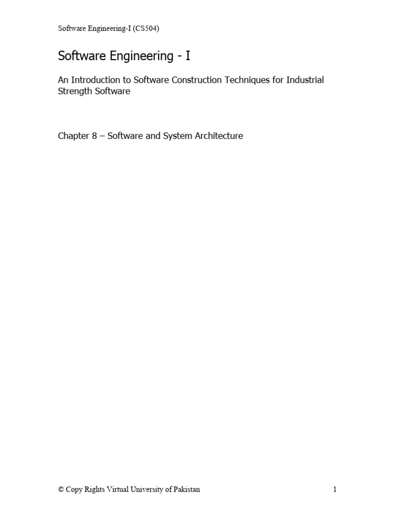 Chapter 8 - SW Archi | PDF | Client–Server Model | Networking