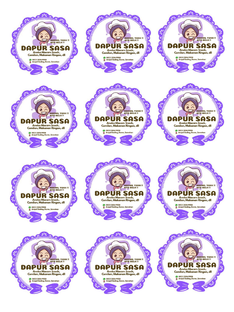 Label Sasa Besar | PDF