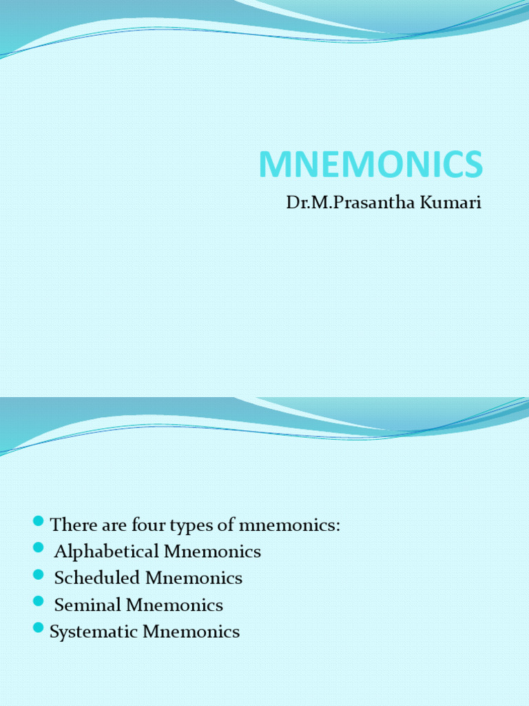 Mnemonic S | PDF | Science