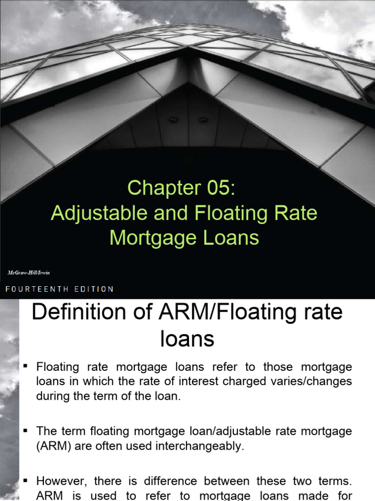 ARM and Floating | PDF | Adjustable Rate Mortgage | Interest