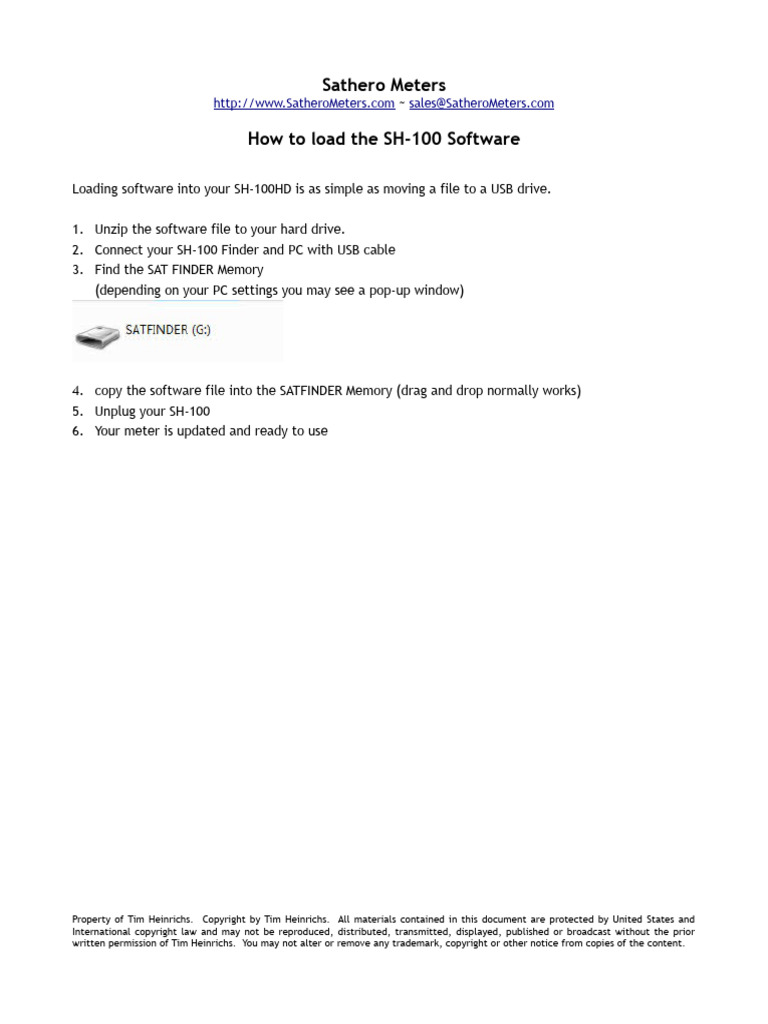 SH 100 Load Software | PDF