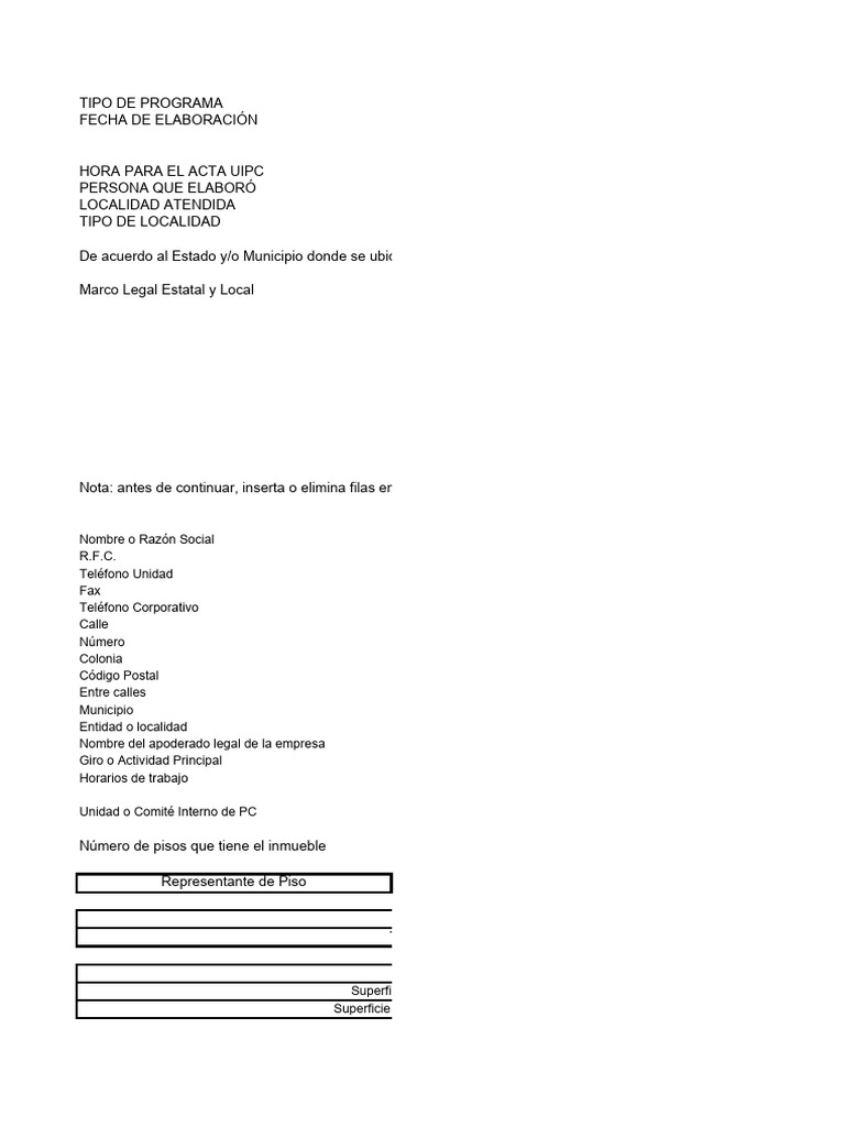 Pipc 351 Constituyentes 2011 | PDF | Defensa Civil | Temblores