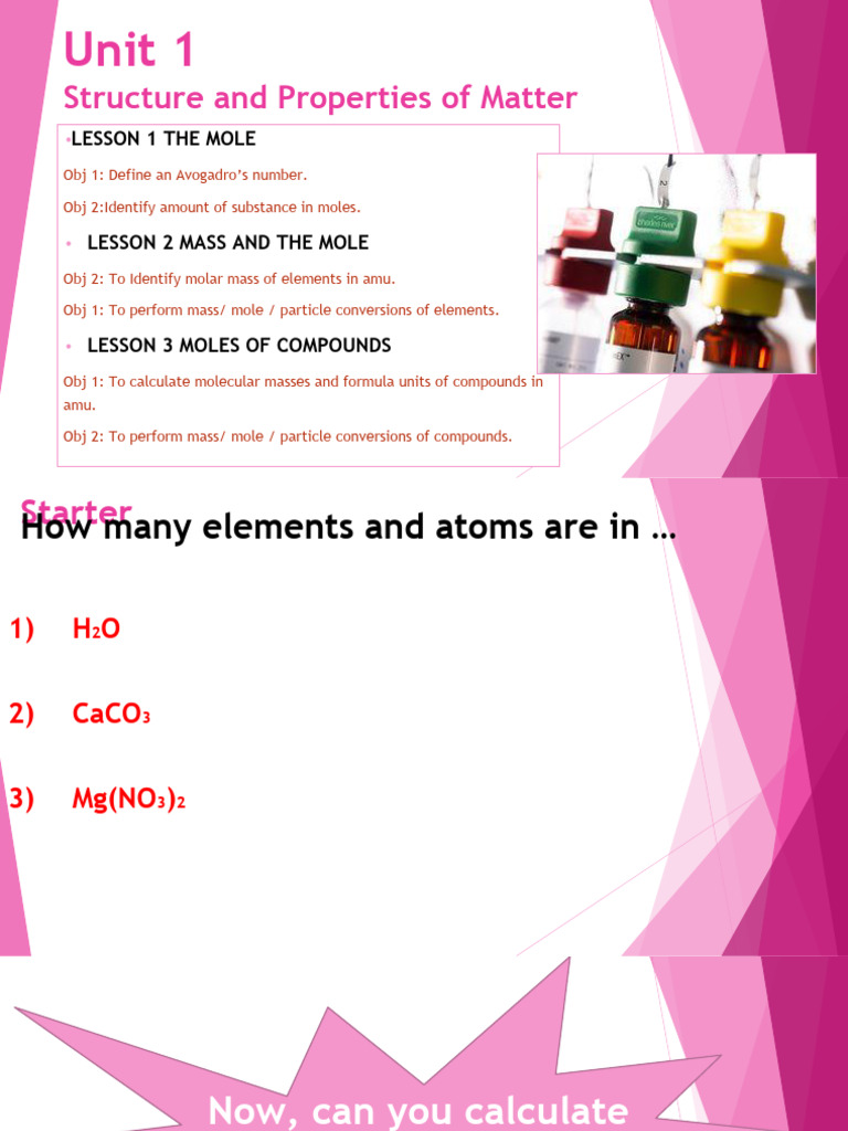 Lesson 1-2 and 3 | PDF | Mole (Unit) | Physical Sciences