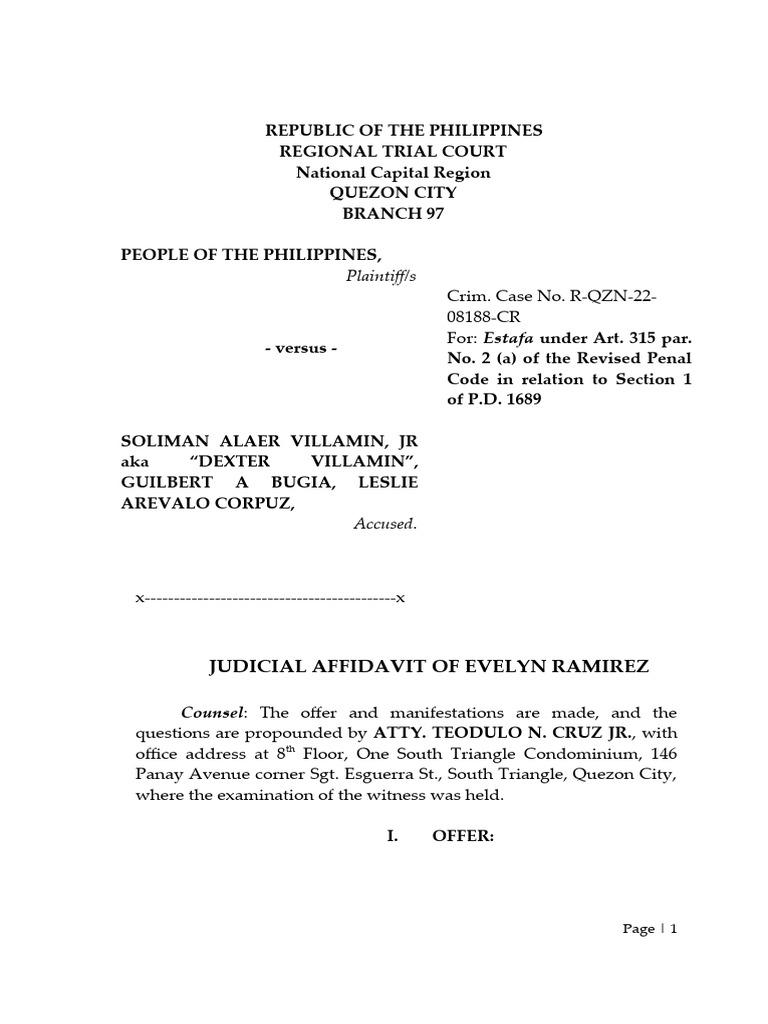 Judicial Affidavit | PDF | Common Law | Judiciaries