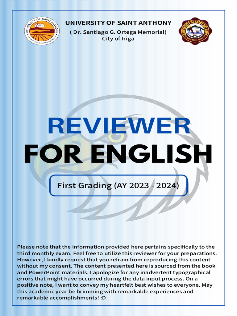 Reviewer For English (3rd) | PDF | Virginia Woolf