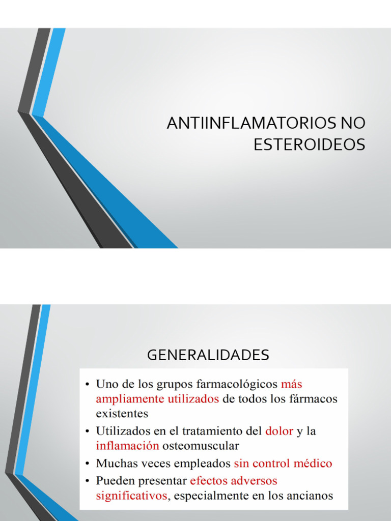 AINES | PDF | Droga anti-inflamatoria libre de esteroides | Drogas