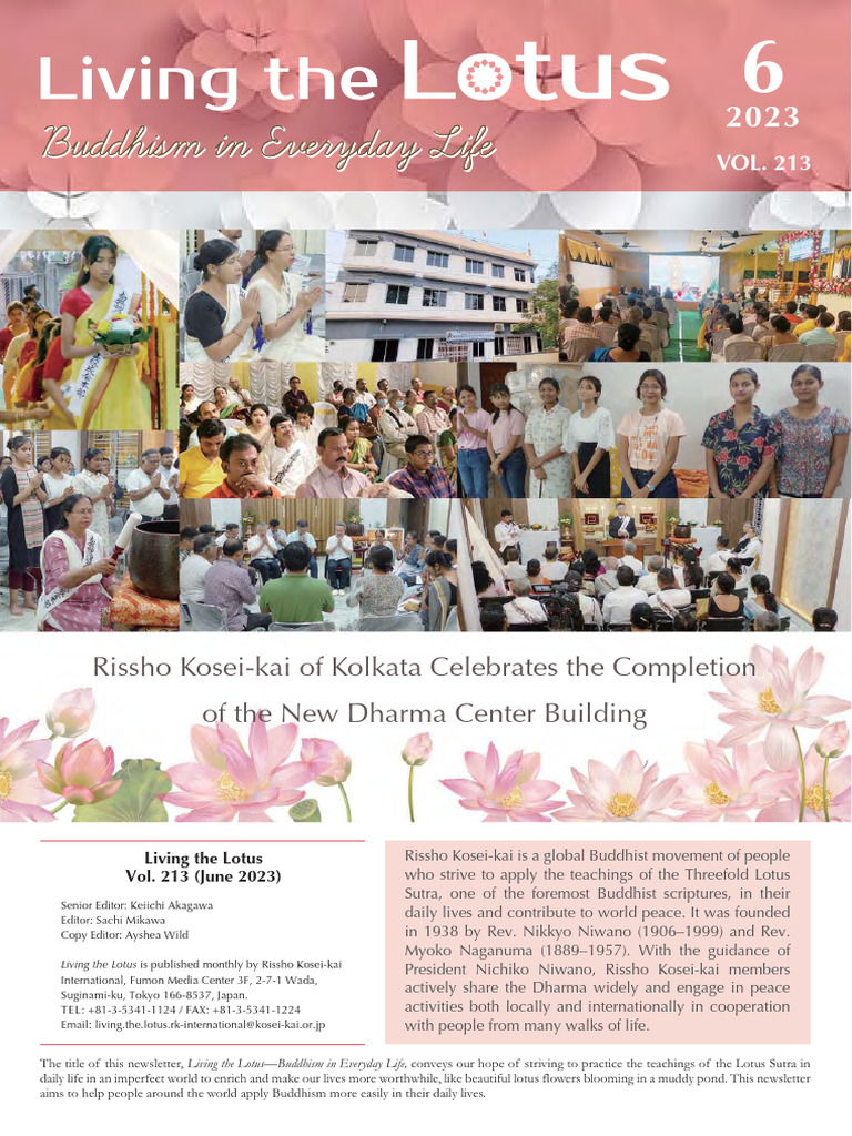 2306LIVING THE LOTUS English | PDF | Lotus Sutra | Bodhisattva