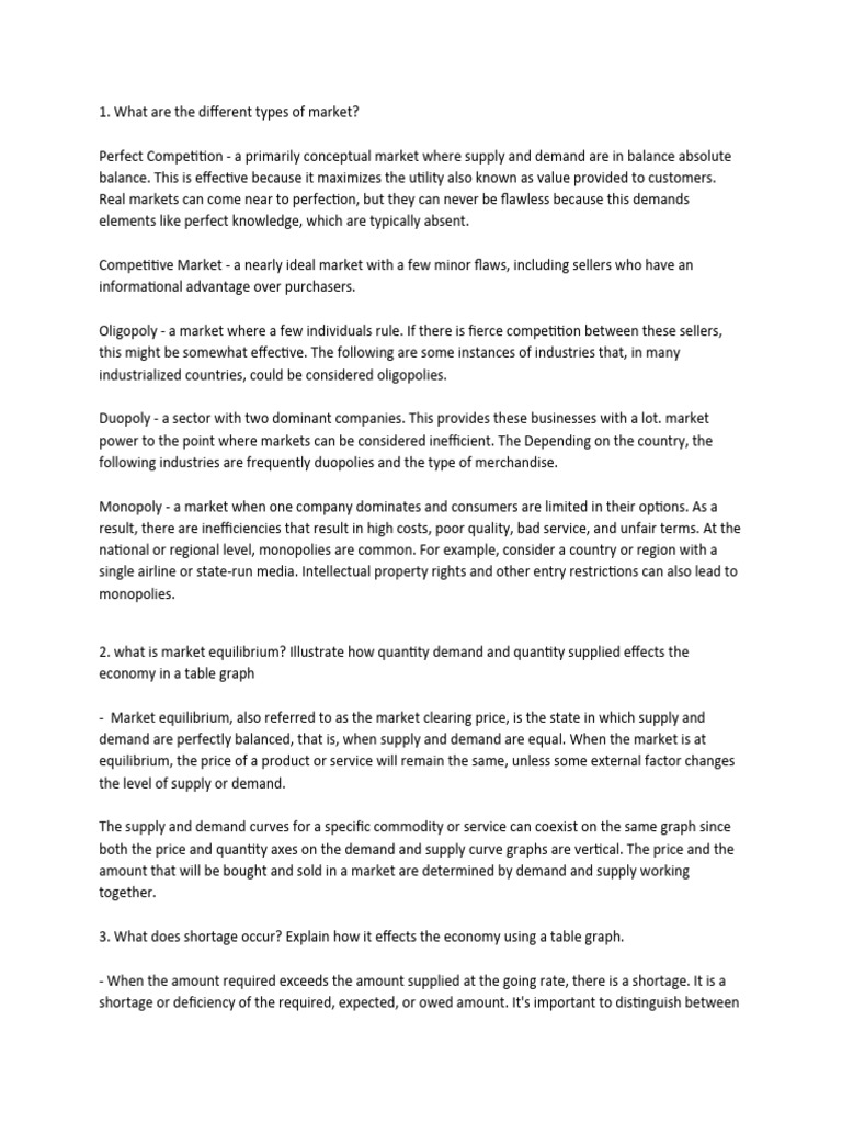 Economics Equilibrium Surplus