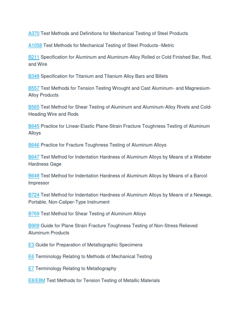 ASTM Standards | PDF | Fatigue (Material) | Fracture Mechanics