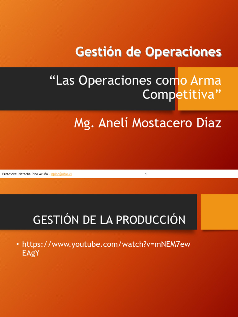 Gestión de Operaciones | PDF | Calidad (comercial) | Lean Manufacturing