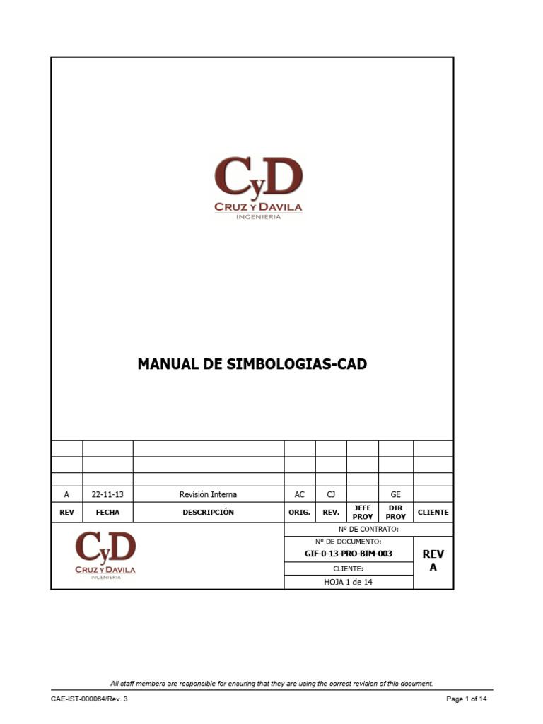 Manual Simbologias CAD | PDF