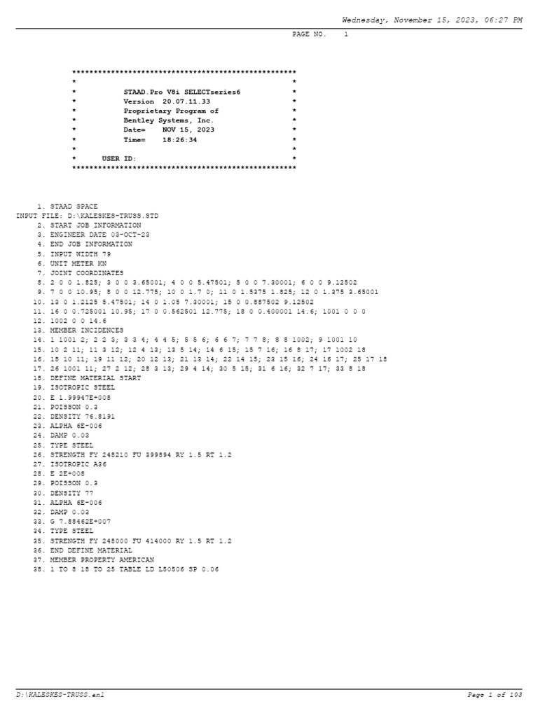 Ps1 Truss Reports | PDF | Applied And Interdisciplinary Physics | Engineering