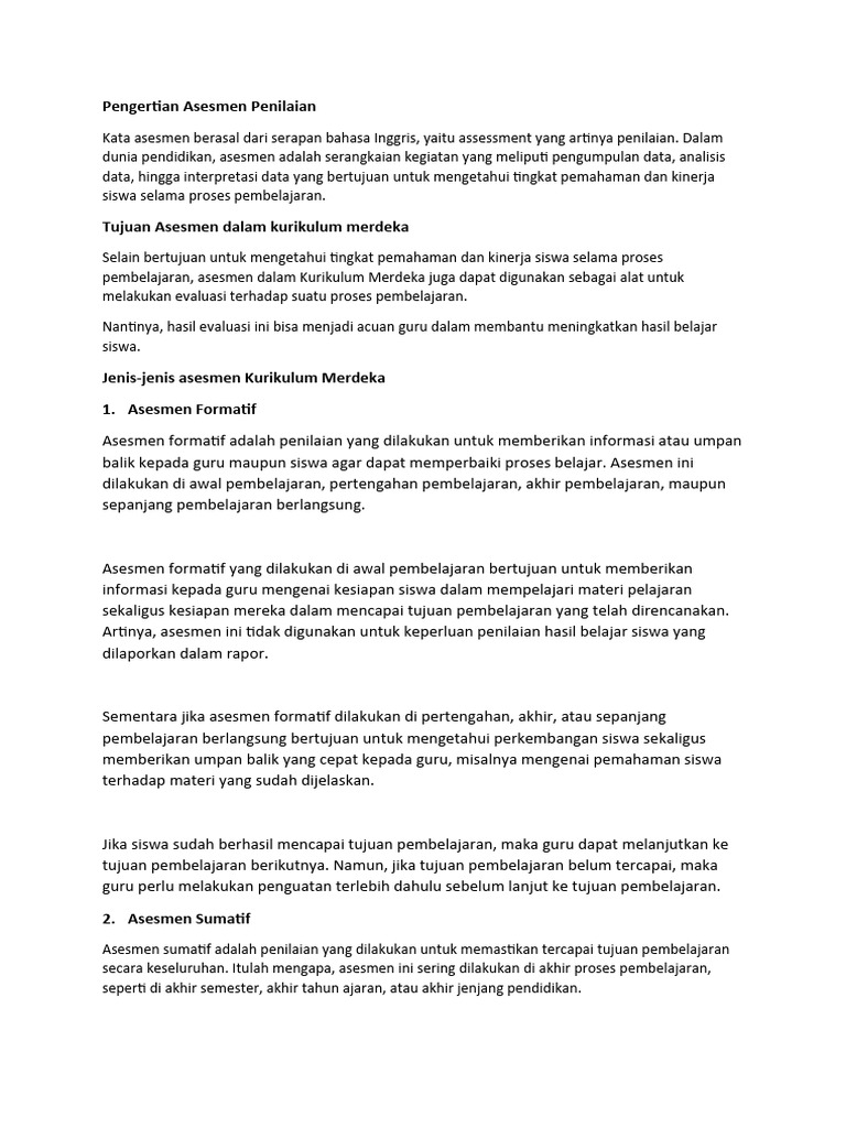 Materi Asesmen | PDF | Kesehatan Holistik