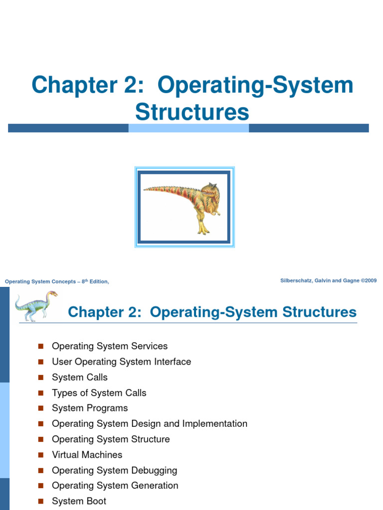 Ch2 Operating System Structures Pdf Operating System Graphical User Interfaces
