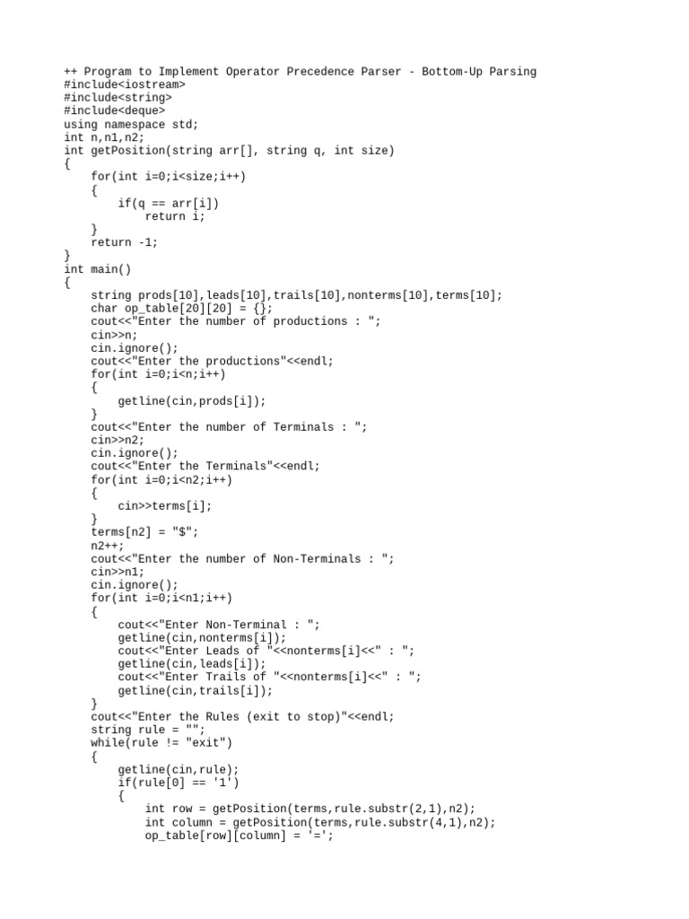 Precedence | PDF | Parsing | Syntax