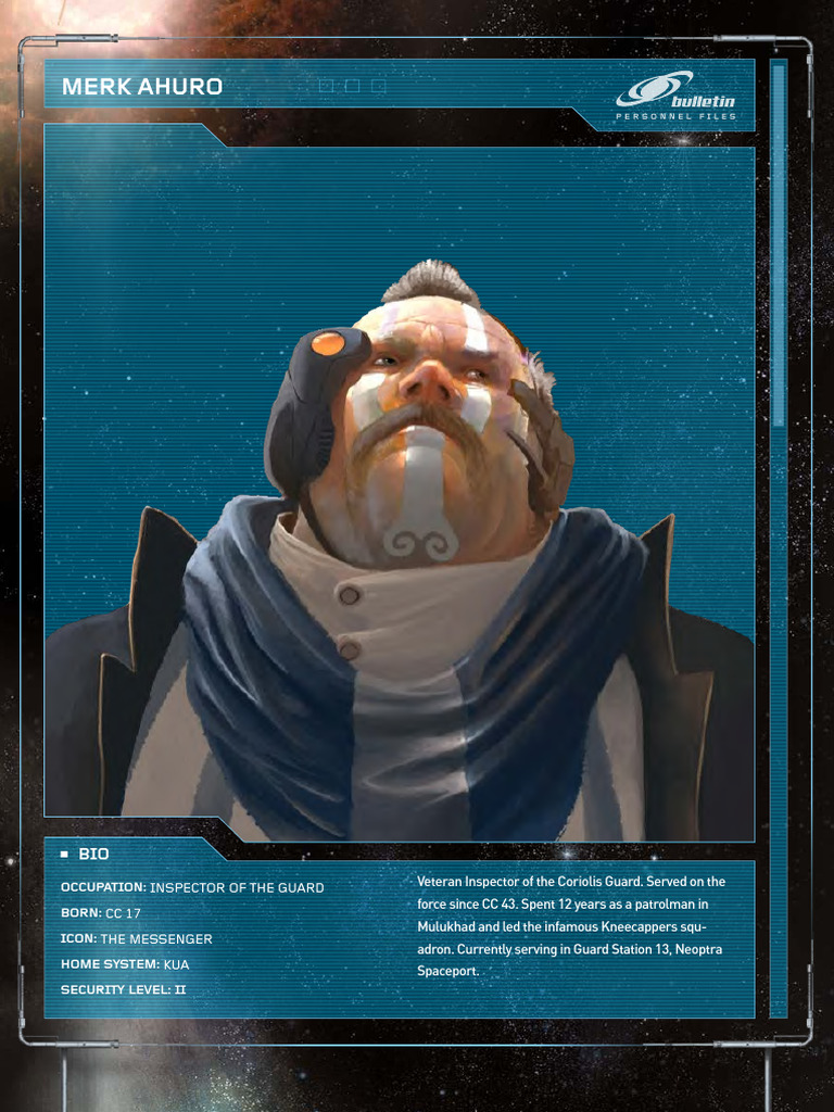 Coriolis - Characters of Emissary Lost | PDF