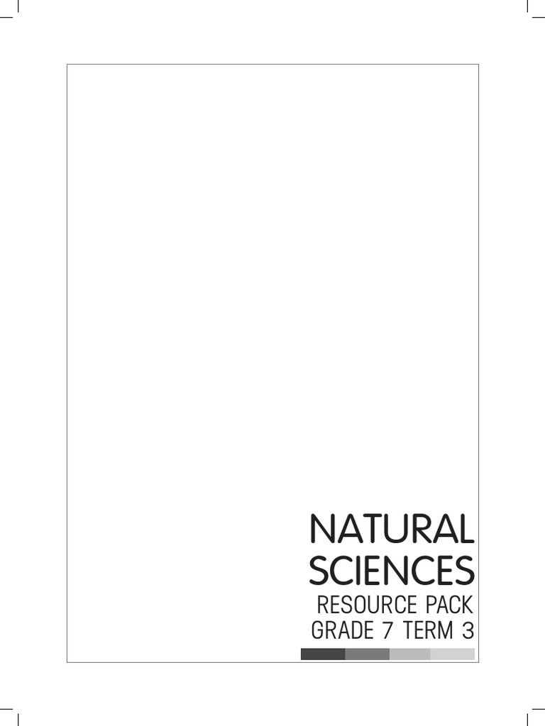GR 7 Term 3 2019 Ns Resource Pack | PDF | Energy Development | Fuels GR 7 Term 3 2019 Ns Resource Pack | PDF | Energy Development | Fuels