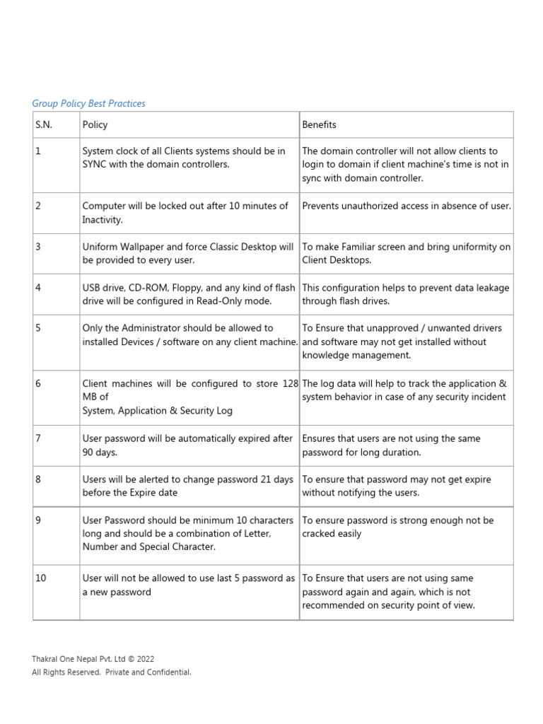 GPO Baseline Practice | PDF | Password | Login
