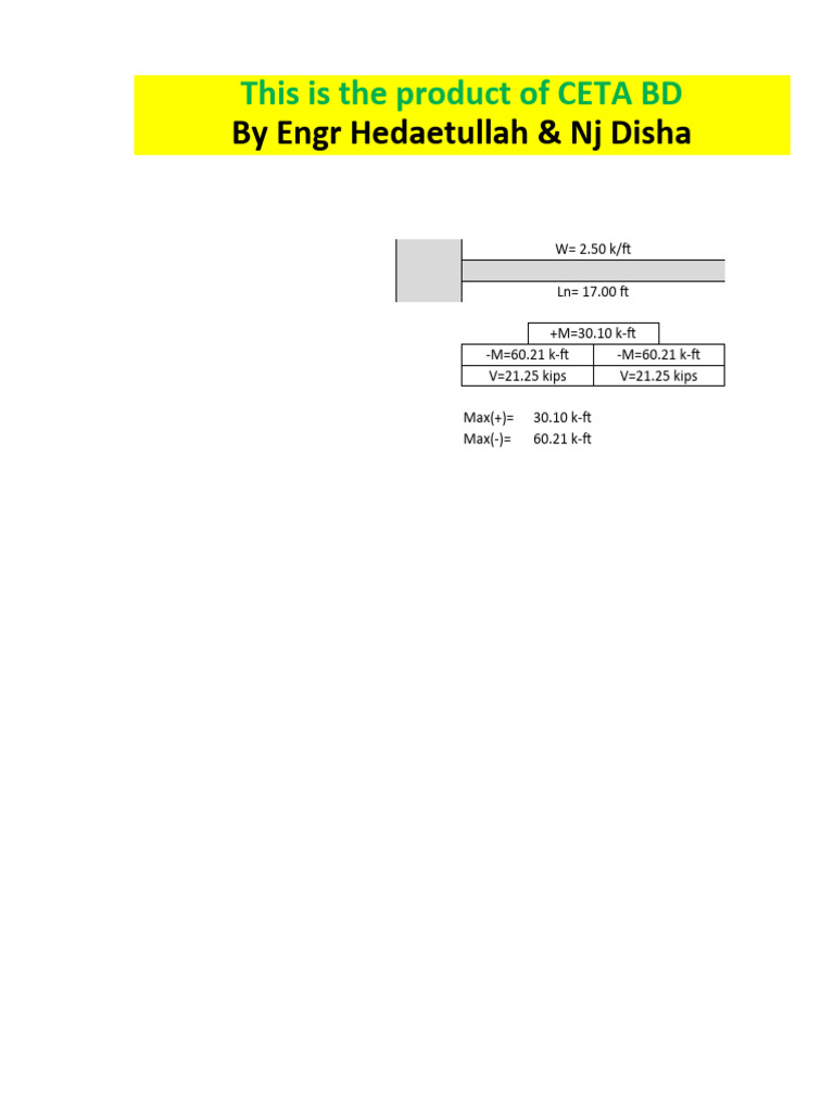 FXL9. Beam Moment Calculation | PDF | Science & Mathematics