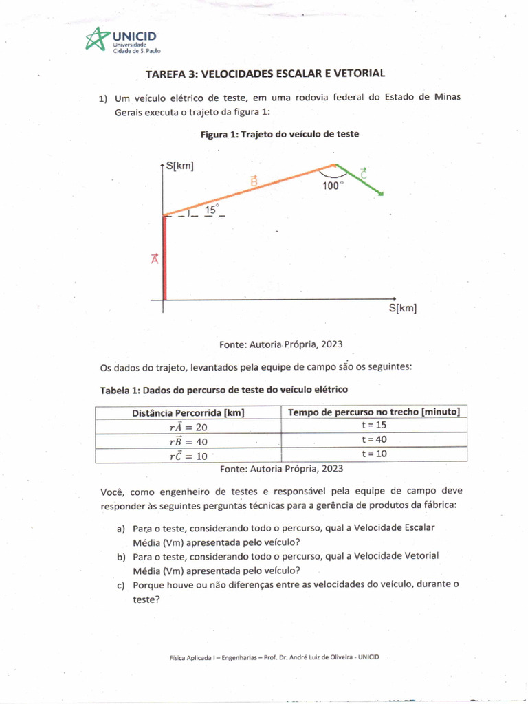Gabarito Tarefa 3 Turma A | PDF