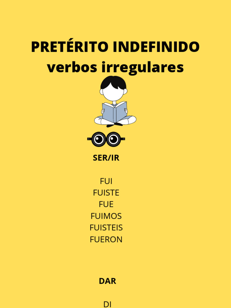 Pretérito Indefinido Verbos Irregulares Pdf