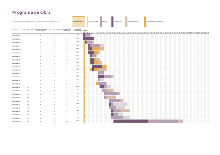 Programa de Obra | PDF