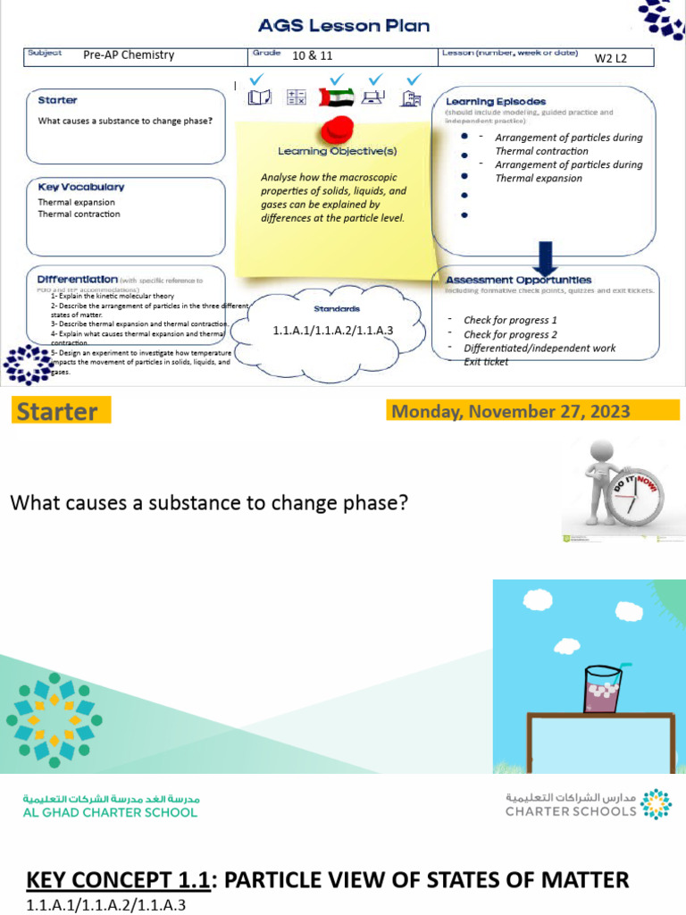 Phase Changes and Particle Behavior in Chemistry | PDF | Gases ...