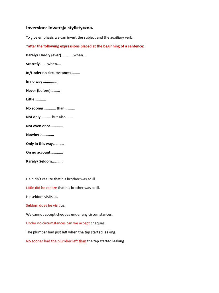 Inversion! | PDF | Linguistic Typology | Cognitive Science