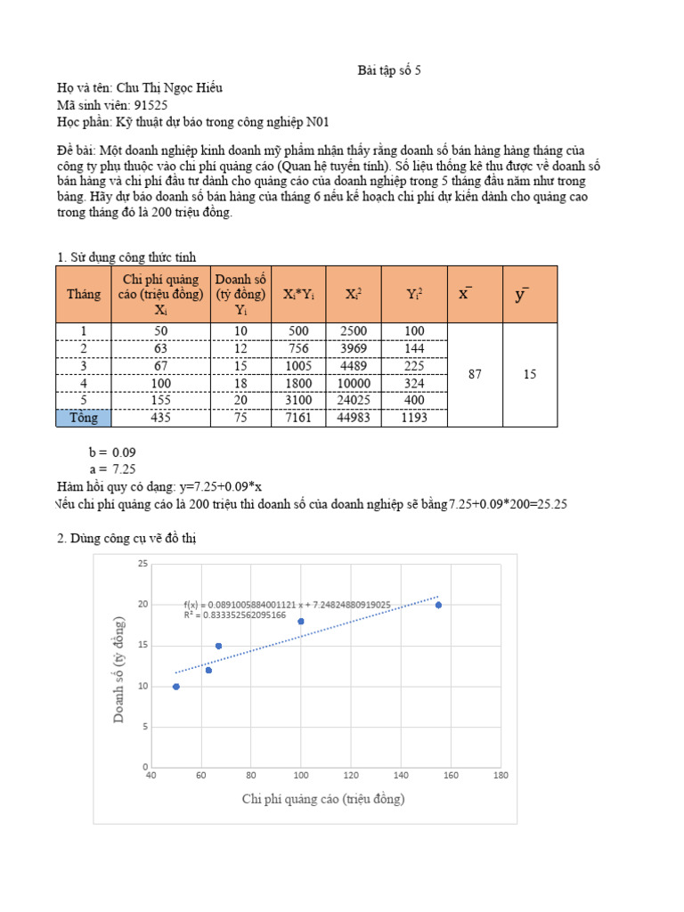 baitapso5 - Chu Thị Ngọc Hiếu 91525 n01 | PDF