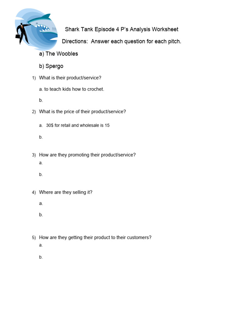 Shark Tank Questions 1 | PDF