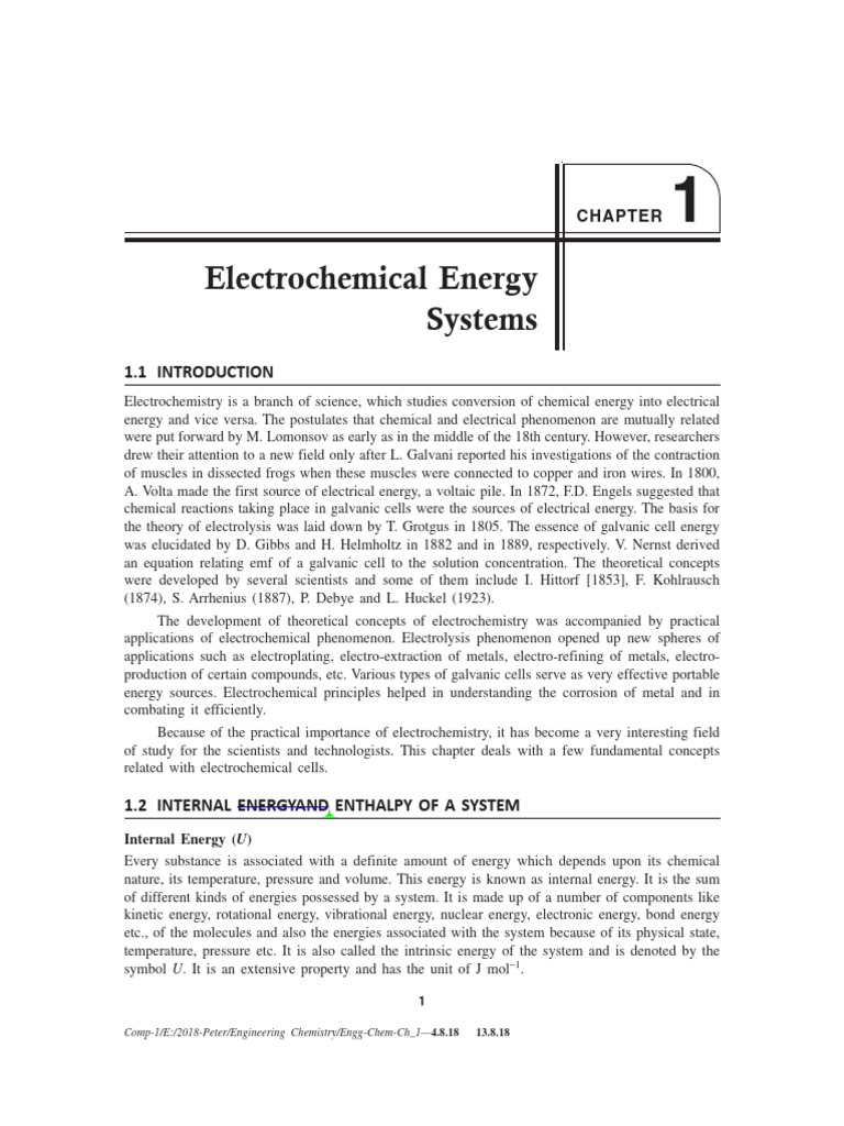 Gadag R. V., Shetty A. V., Engineering Chemistry (3rd Edition) | PDF | Electrode | Redox