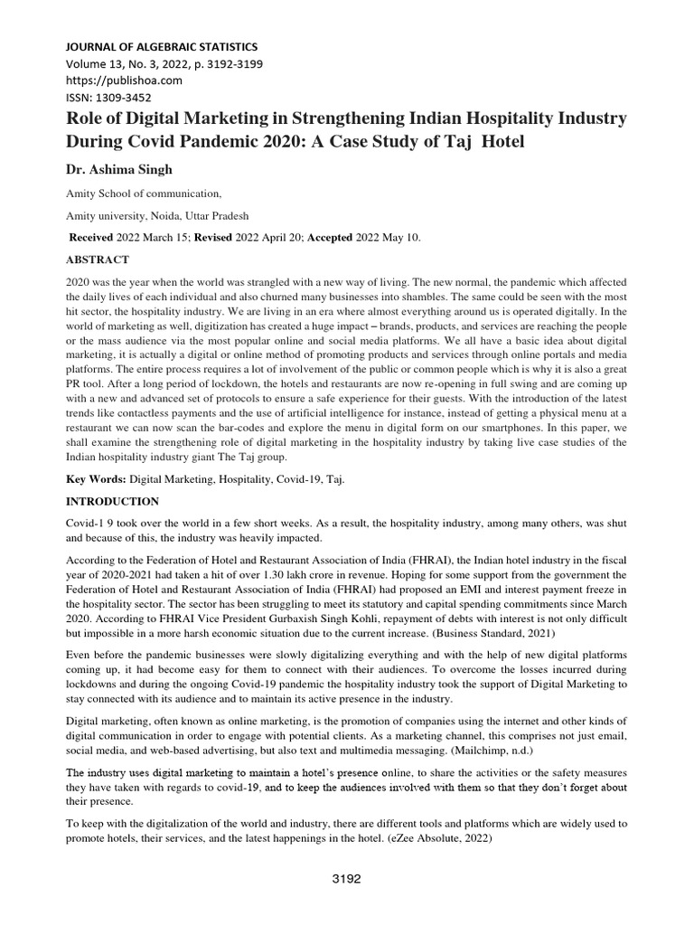 Algebraic Journal - DR Ashima Singh | PDF | Social Media Marketing | Search Engine Optimization