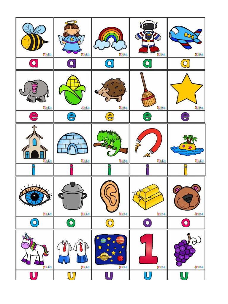 Dibujos Vocales Pdf 