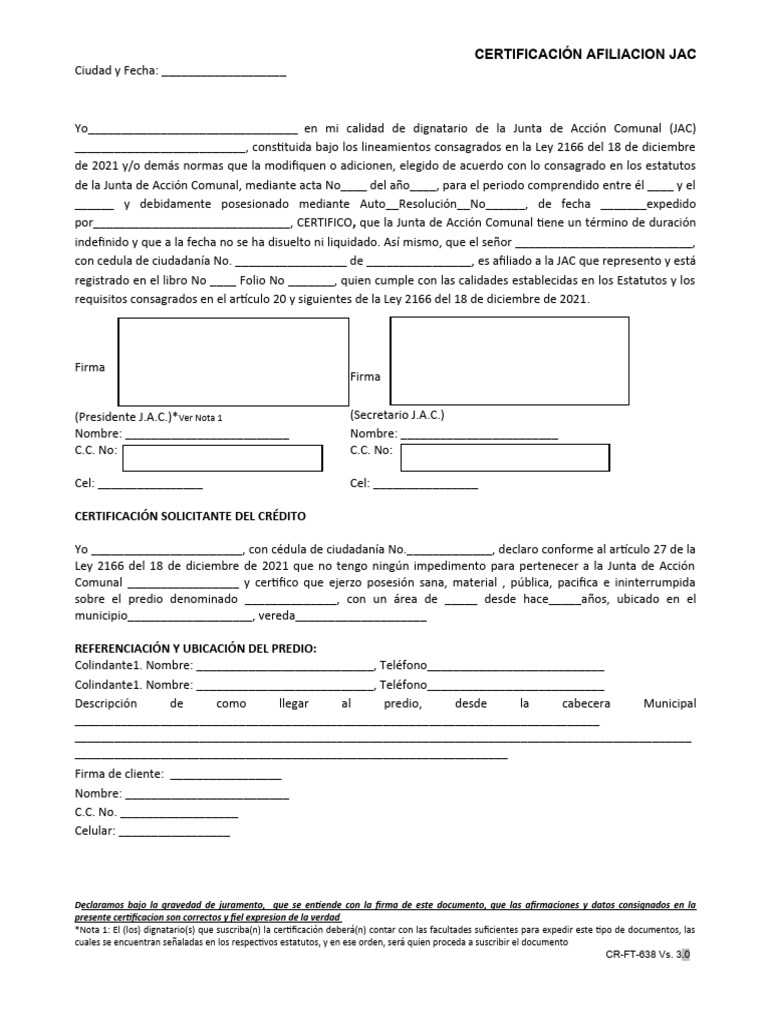 CR-FT-638 Sana Posesion Nueva 3.0 | PDF | Gobierno | Justicia