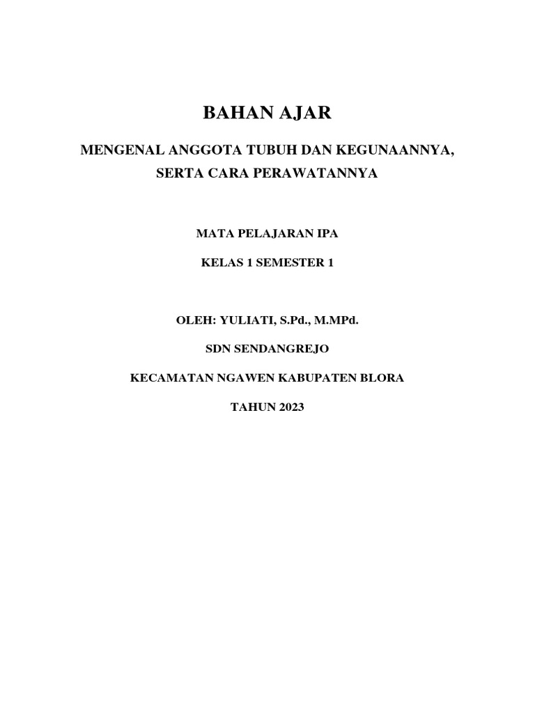 Bahan Ajar Ipa | PDF