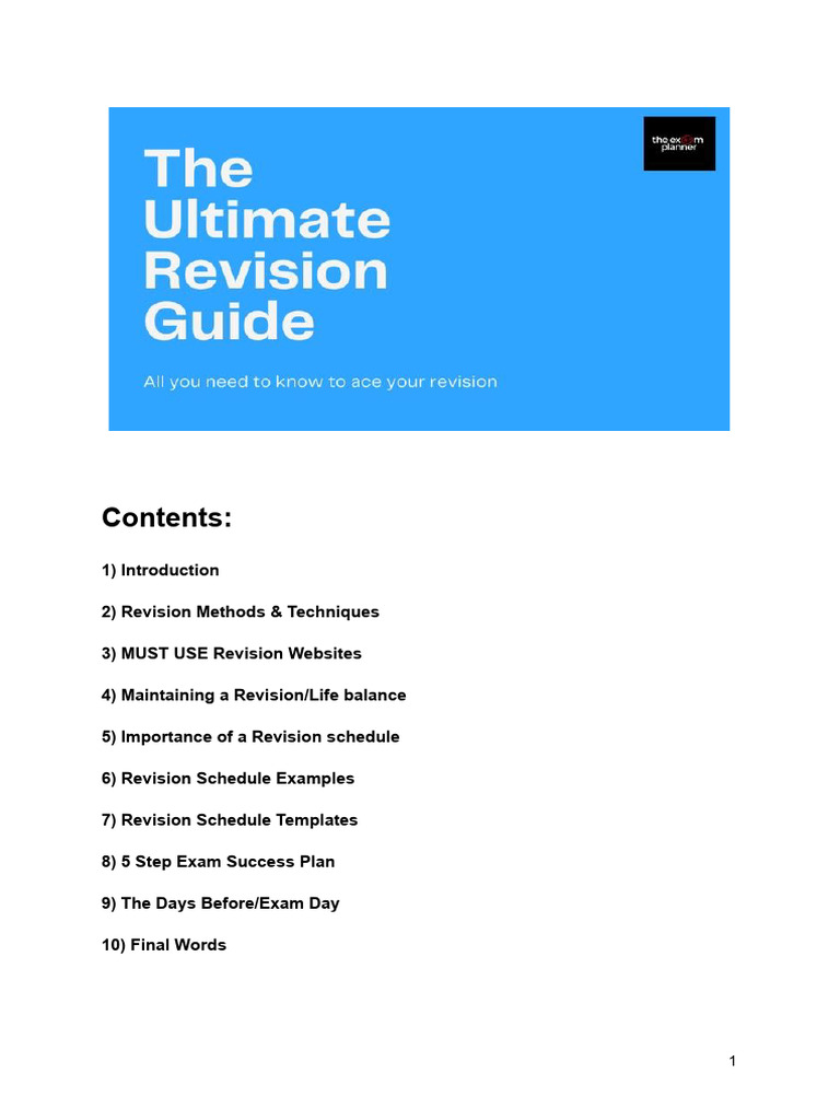 The Ultimate Revision Guide (3) 2 | Download Free PDF | Recall (Memory ...