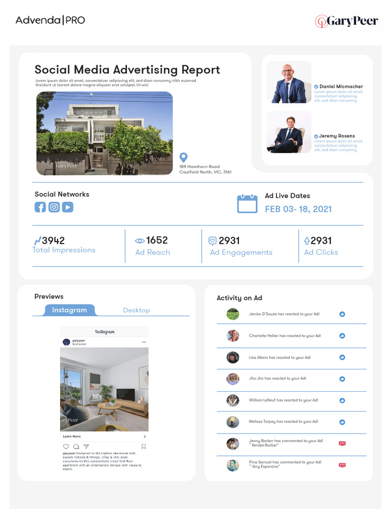 Social Media Advertising Report V2 | PDF