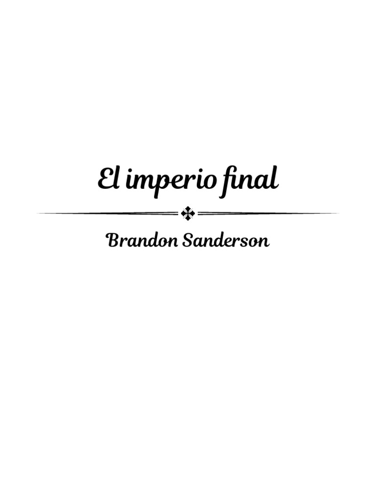 El Imperio Final | PDF