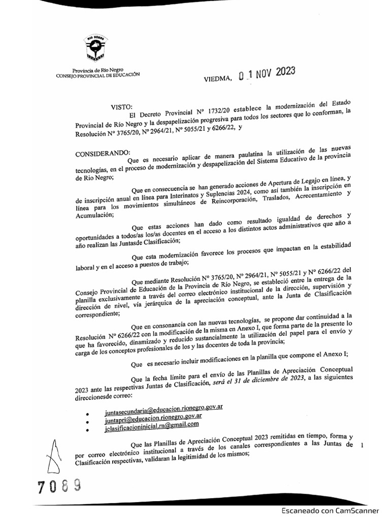 Resol 7089-23 Conceptos | PDF