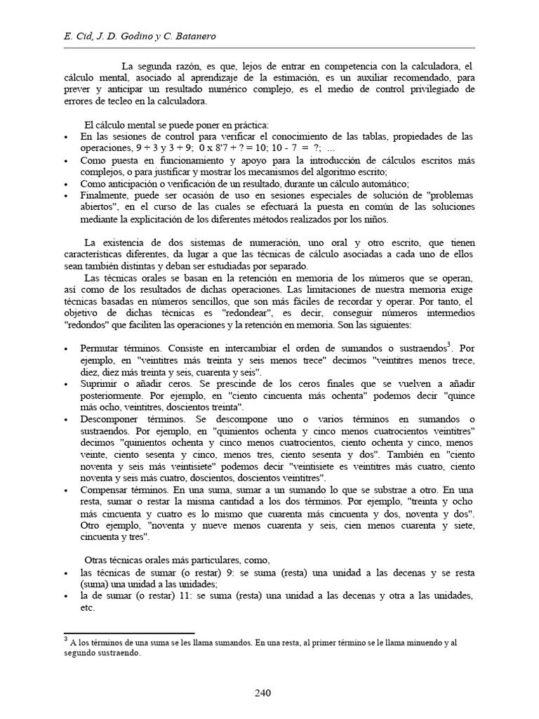 A Los Términos de Una Suma Se Les Llama Sumandos. en Una Resta, Al ...