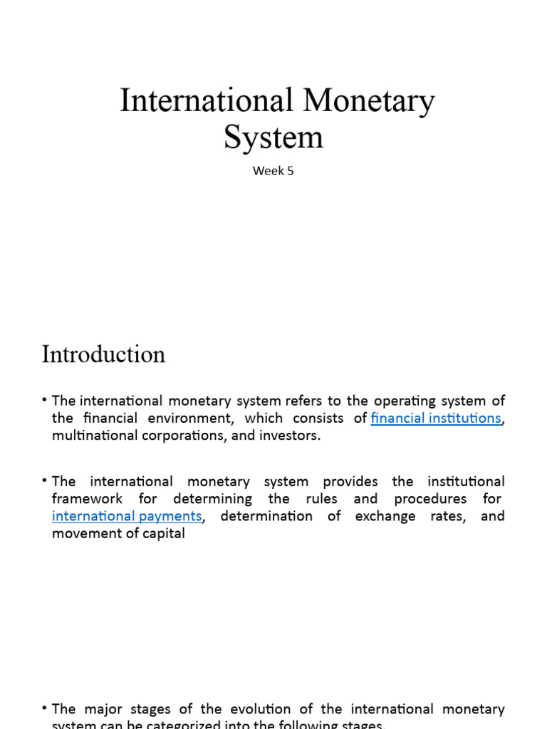 Week 4 EC 304 | PDF | Bretton Woods System | Gold Standard