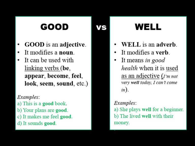 11 - GOOD Vs WELL | PDF