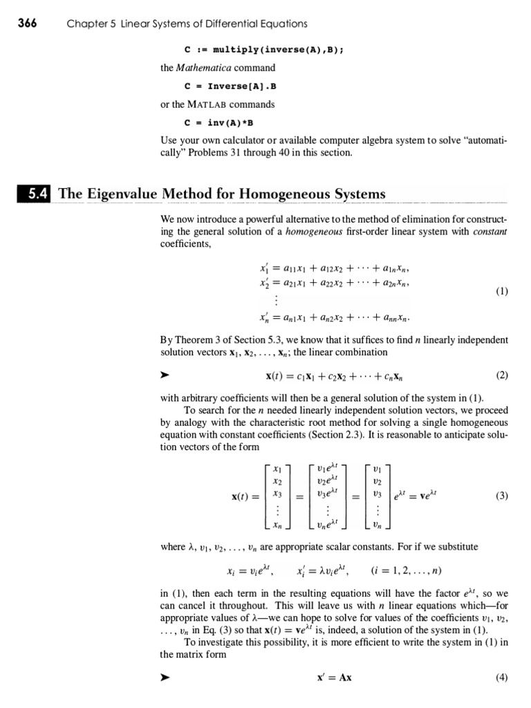 Edward Penney Matrix Systems Pdf Eigenvalues And Eigenvectors System Of Linear Equations